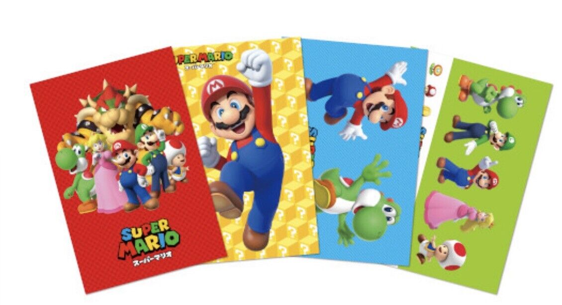Super Mario Bros. Postcards,4 postcards.by Nintendo from Japan – Maymin ...