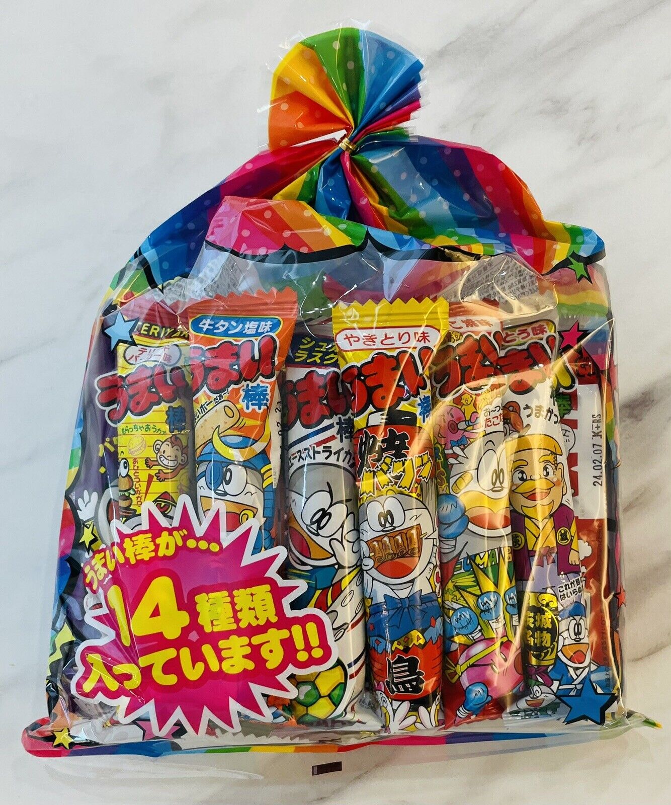 Japanese popular snack UMAIBO 14 all different flavors.and Takoyaki sn ...