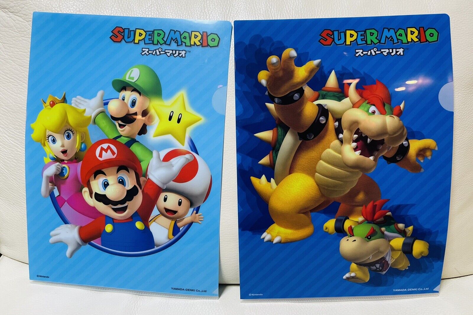 Super Mario Bros. Folders/2 pieces/Double-sided/A4 size – Maymin Japan