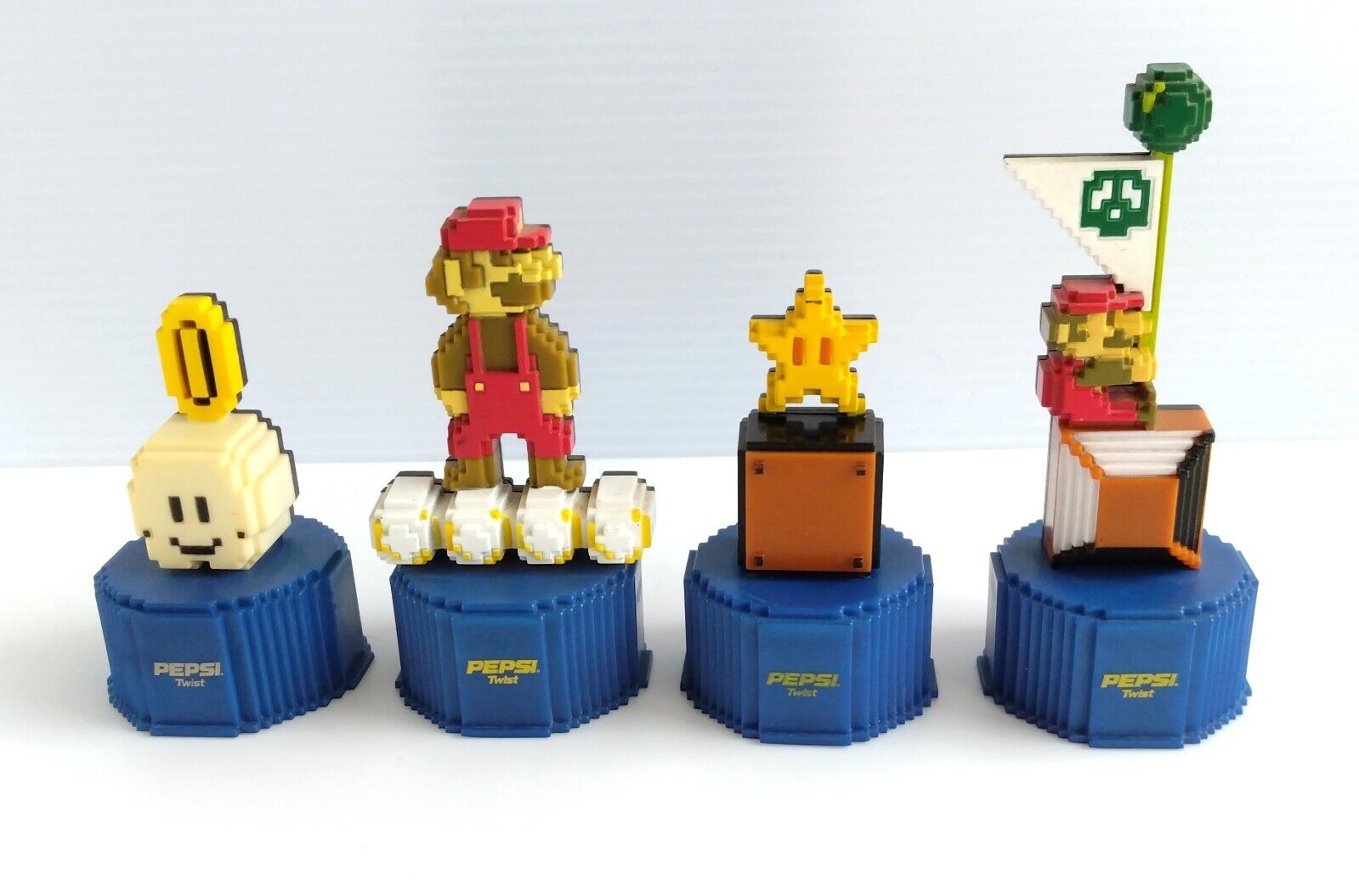 PEPSI Super Mario Bros. Dot Bottle Cap set of 4② – Maymin Japan