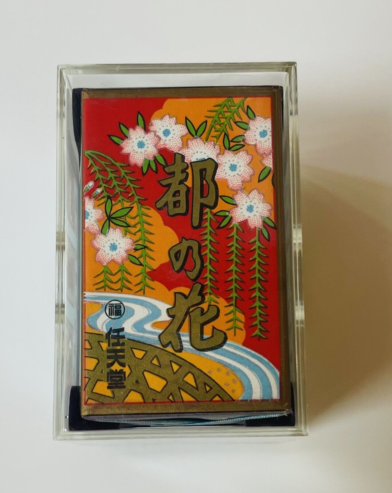 Vintage Nintendo Hanafuda Miyakonohana Japanese Playing Cards Black Be ...